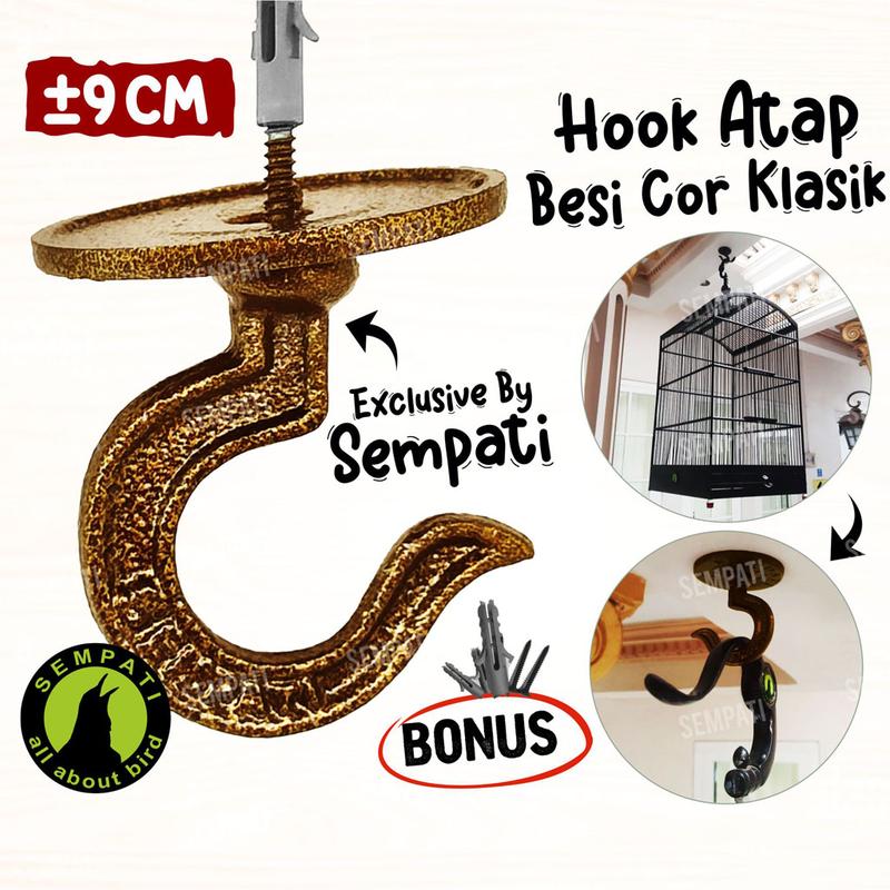 SEMPATI Gantungan Atap Plafon Ulir Besi Chrome Cor Super Tebal - Shop ...