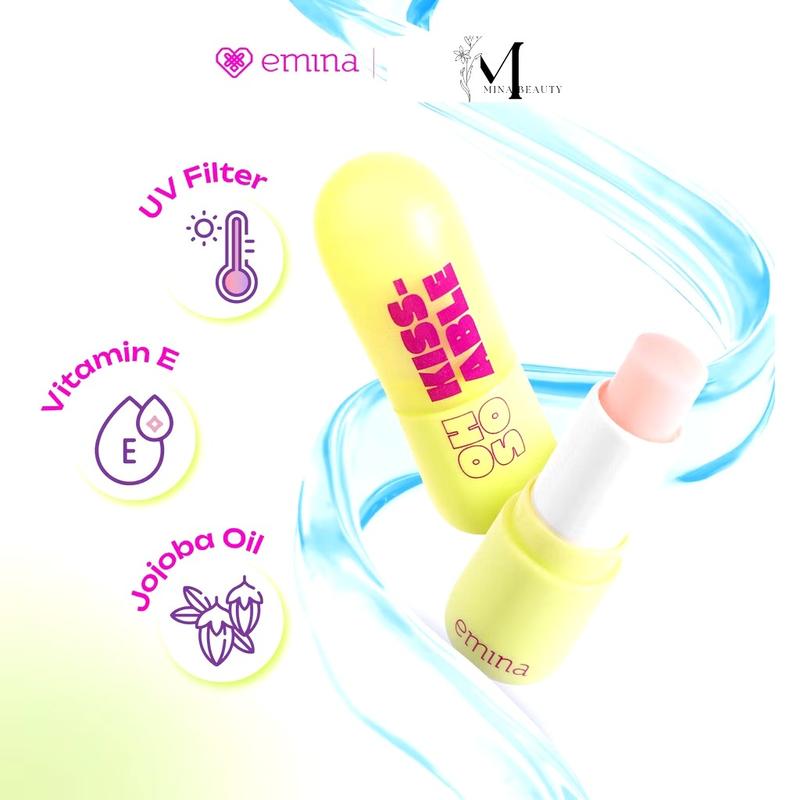 [NEW!] Emina Oh So Kissable Tinted Balm Stick 3.4 g | Lip Balm dengan ...