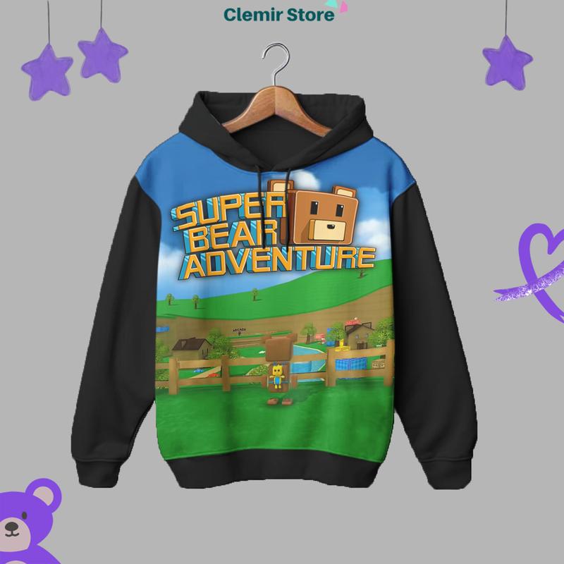 Jaket Hoodie Printing Anak Super Bear Adventure v1 01SBA001 JA Clemir ...