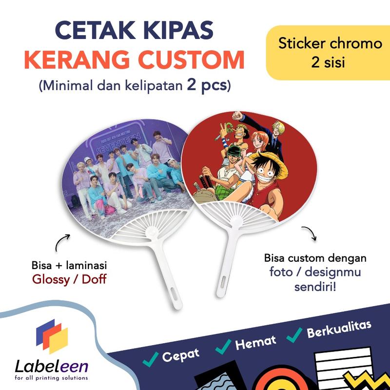 Kipas Kerang Custom | Souvenir Kipas Satuan | Kipas KPOP Anime - Shop ...
