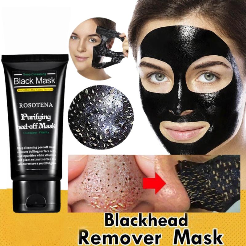 Bamboo Charcoal Blackhead Remover Peel Off Face Mask for Men - TikTok ...