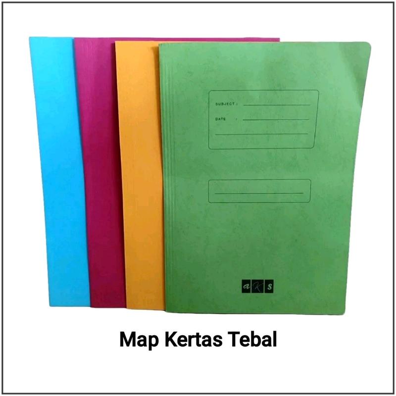 10 Pcs Map Kertas Tebal 4 PILIHAN WARNA Stationery - Shop | Tokopedia