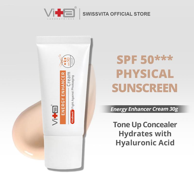 SWISSVITA Energy Enhancer Cream Krim Perlindungan Sinaran Matahari - TikTok Shop Malaysia
