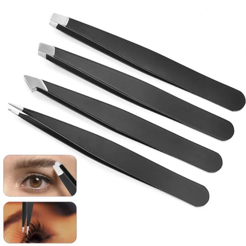 Pinset Kening, Keluli Tahan Karat Hitam, Runcing, Klip Bulu Mata ...