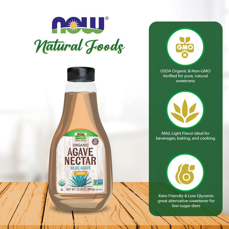 NOW Foods, Certified Organic Light Agave Nectar, Blue Agave, - TikTok ...