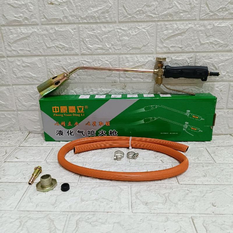 FLAMETHROWER ALAT BAKAR TIKUS BLOW TORCH 51 CM SELANG GAS SNI 2 METER ...