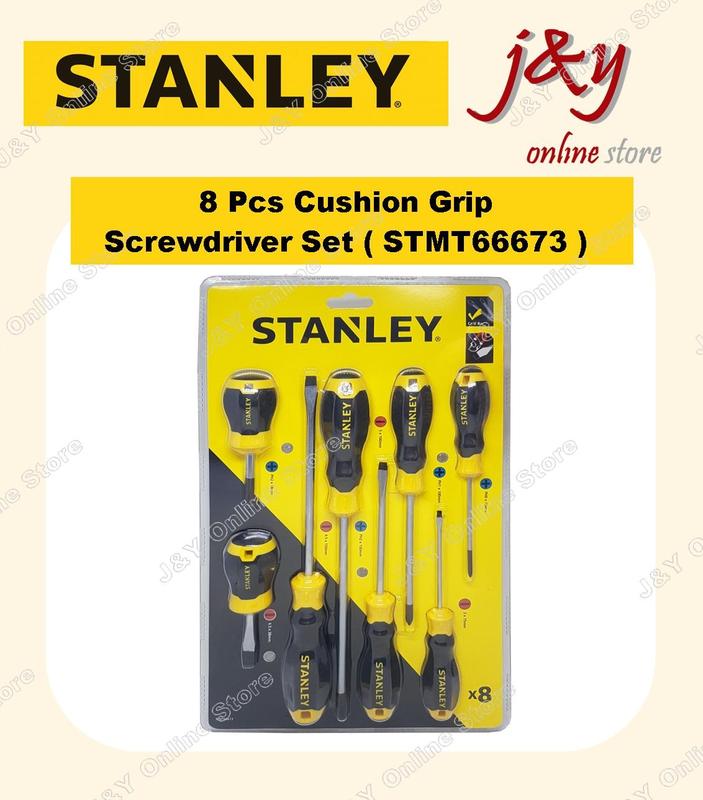 STANLEY Original 8 Pcs Cushion Grip Screwdriver Set STMT66673 ( 92-004 ...