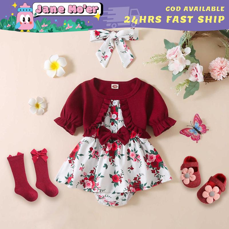 Pakaian Bayi Perempuan, JM, Cetakan Bunga, Baju Monyet Lenga - TikTok ...