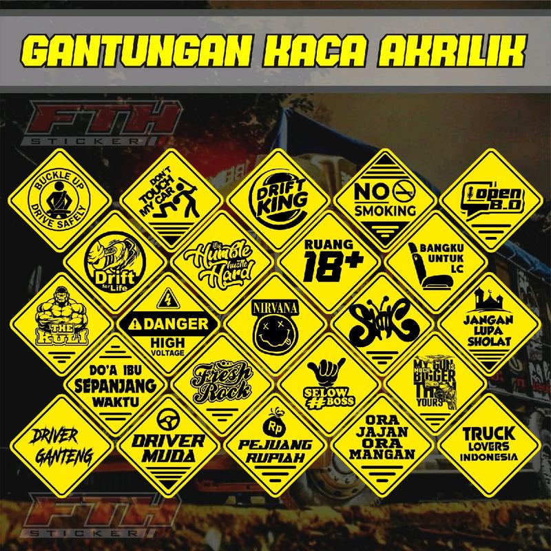 Signage Tempel Gantung Hiasan Dekorasi Mobil dan Kaca Rumah Terlaris ...