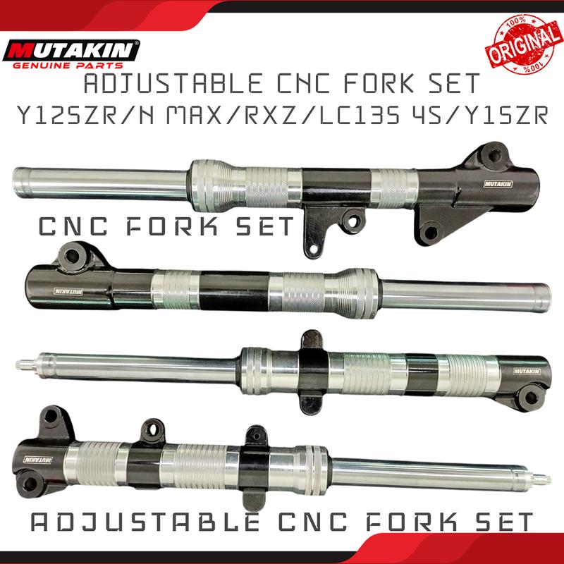 MUTAKIN CNC FORK SET ADJUSTABLE RXZ Y15ZR LC135 4S Y125ZR N MAX ...