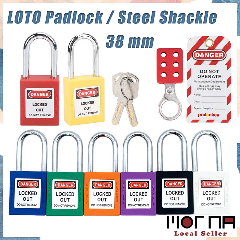 LOTO Padlock Heavy Duty Stainless Shackle Safety Lockout Padlock ...