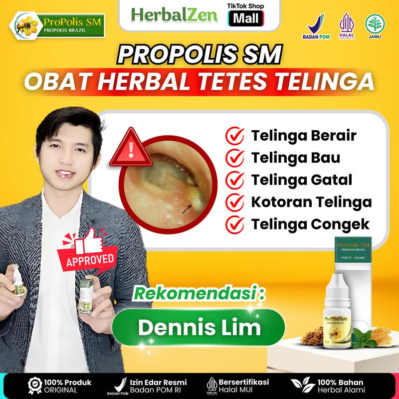 Propolis SM Obat Herbal Tetes Telinga Berair Dan Bau Ear Gatal - Shop ...