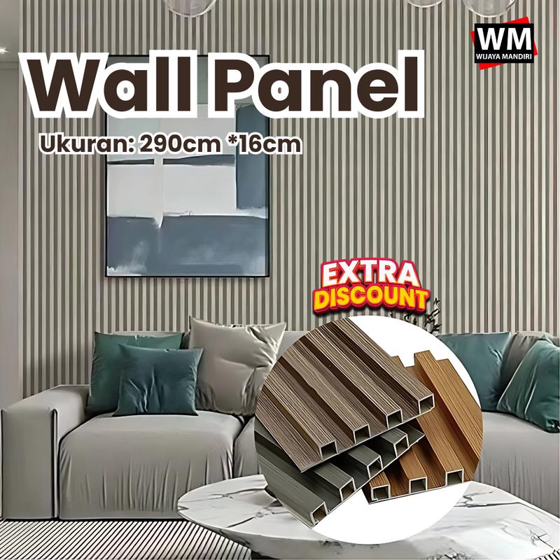 Wall Panel Dekorasi Dinding /2.9 Meter Wallpanel PVC Dinding Aestetic ...