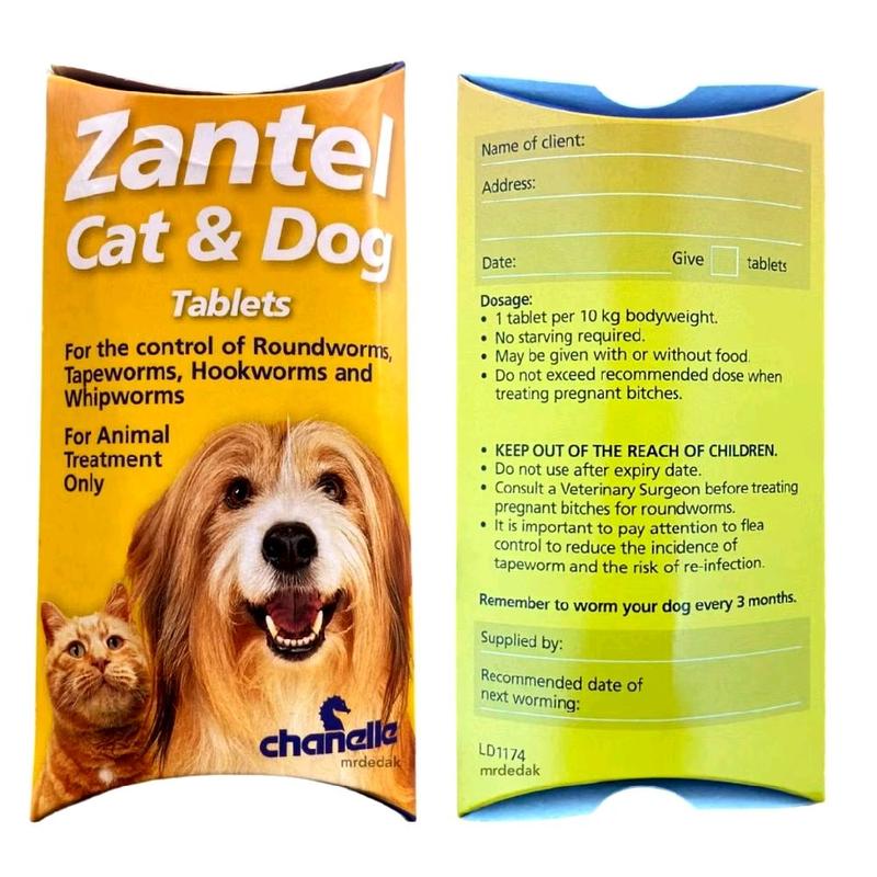 Tablet Zantel Untuk Kucing Dan Anjing 1 PCS - TikTok Shop Malaysia