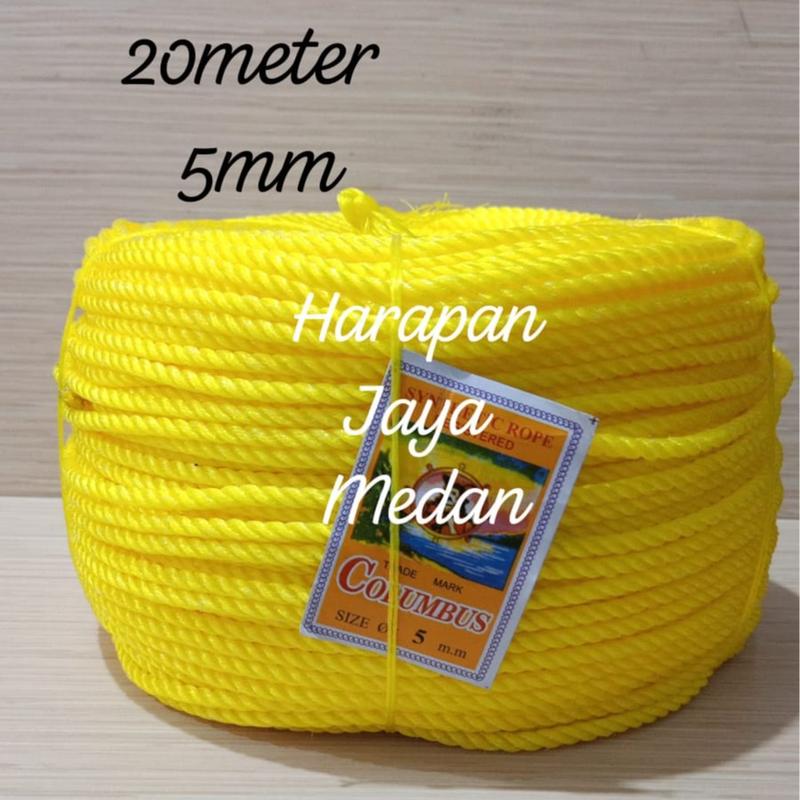 Tali Nilon Plastik Ukuran 5mm Panjang 20 Meter / Tali Jemura - Shop ...