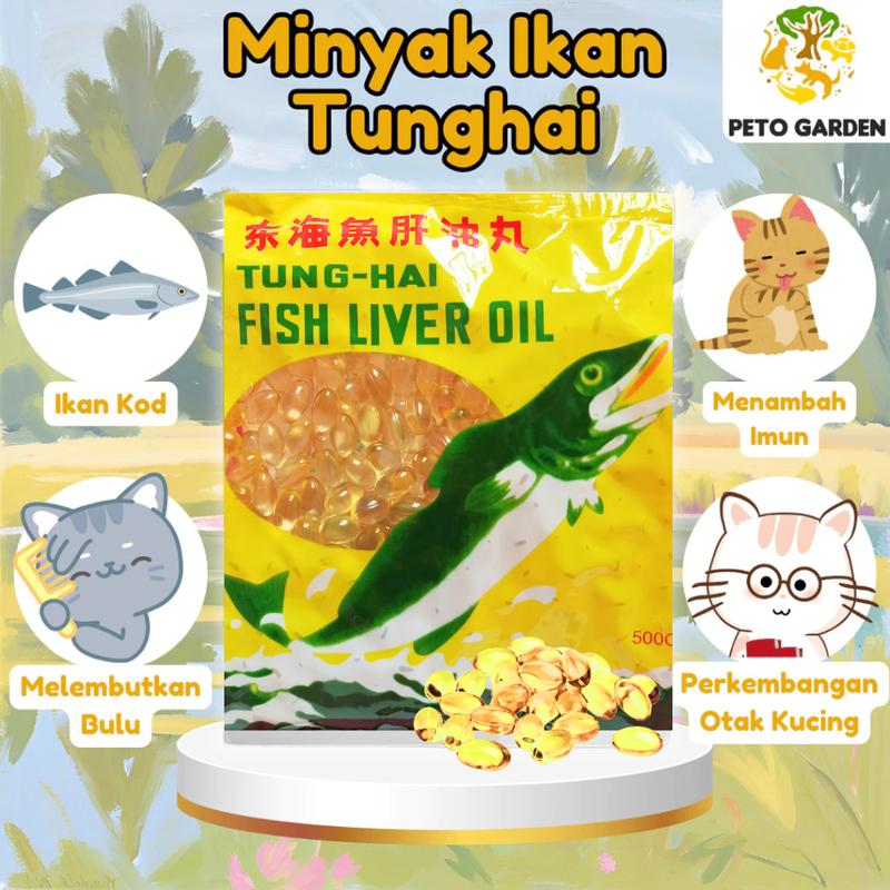 Minyak Ikan Tung Hai Fish Liver Oil Repack 100 & 50 Kapsul Tunghai ...