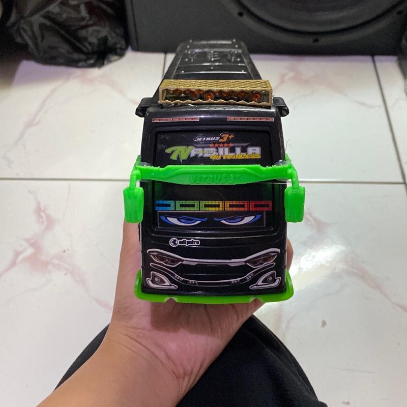MINIATUR BUS BASURI FULL MODIF NABILLA HITAM - Shop | Tokopedia