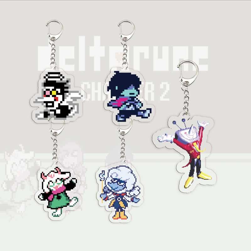Cute Game Deltarune Spamton Tenna Baby Keychains for Accessories Bag ...