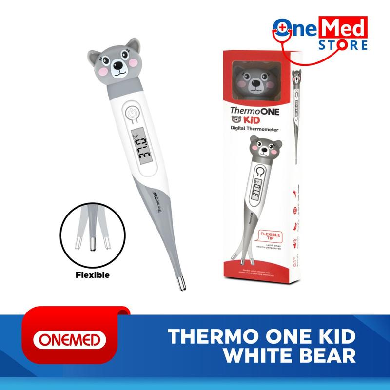 THERMOMETER DIGITAL KID WHITE BEAR THERMOONE ONEMED - Shop | Tokopedia