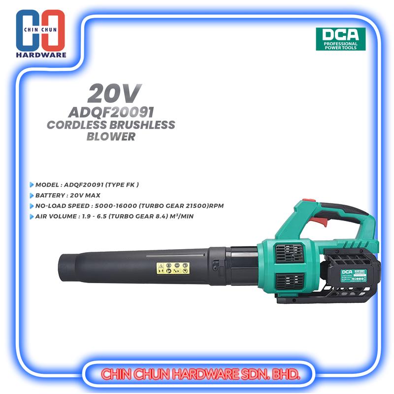 DCA 20V CORDLESS BRUSHLESS BLOWER ADQF20091Z - BARE - TikTok Shop Malaysia