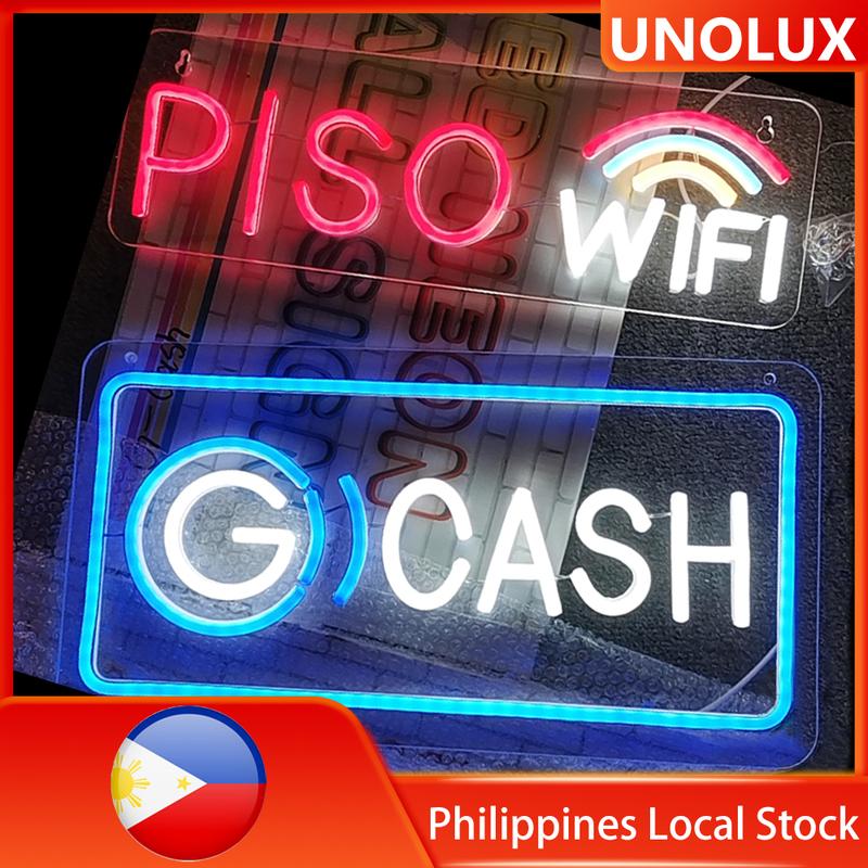 Furterhlux Gcash Signage LED Light USB Neon Lights Piso WIFI - TikTok ...