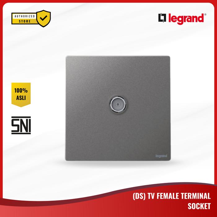 Promo Legrand Socket TV Female Terminal Mallia Sense 1 Gang Dark Silver ...