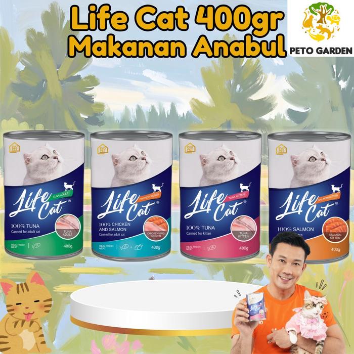 Jual Life Cat Kaleng 400gr | Makanan Kucing Basah Lifecat Wet Food ...
