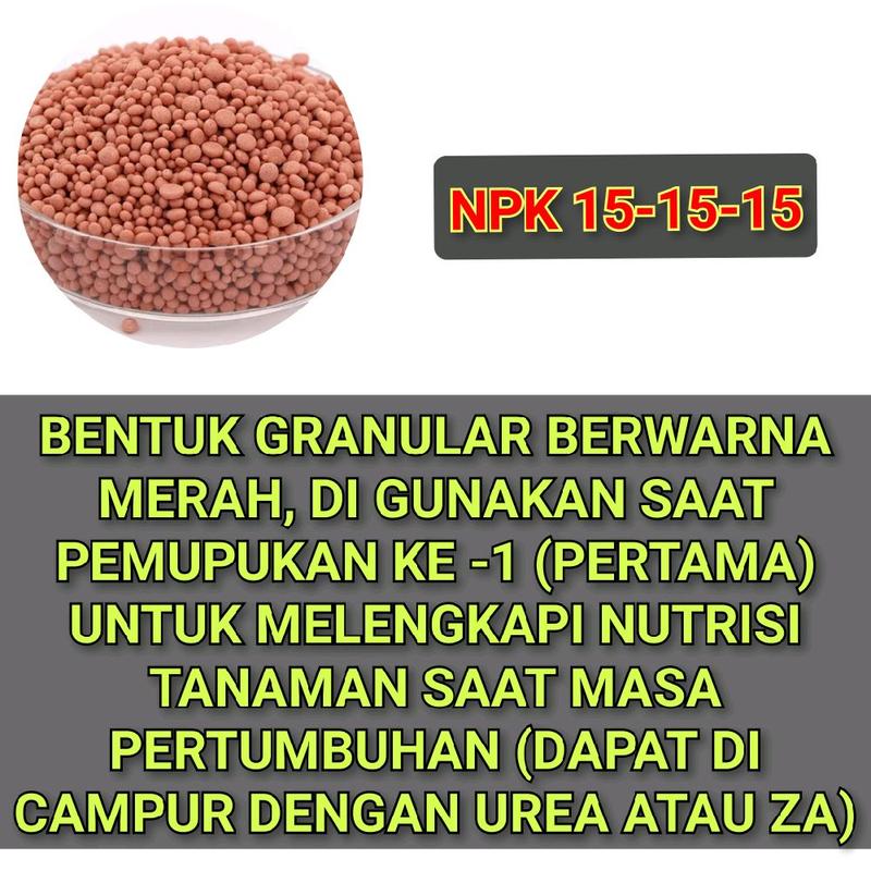 Pupuk Npk 15 15 15 Pak Tani 1kg Orginal Kemasan Repack Pupuk Organik ...