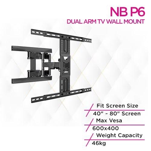 Bracket TV Monitor LED LCD North Bayou NB P6 NBP6 45"-75" New Braket ...