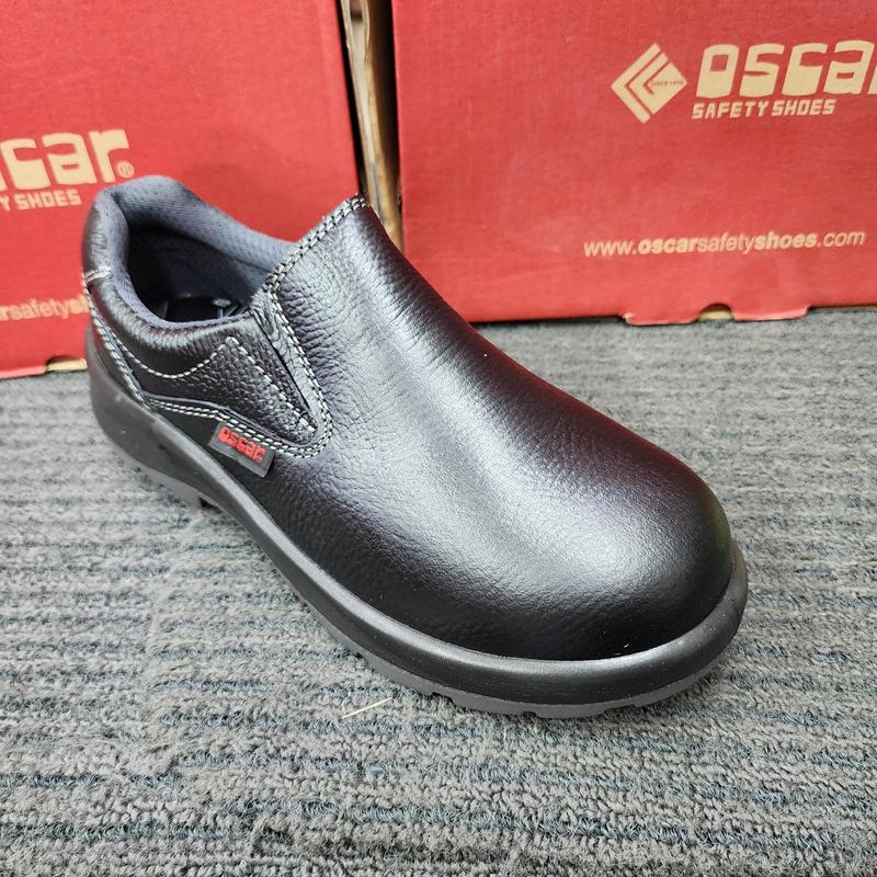 Oscar Safety Shoes Supertec T 802 Black Slip On Steel Toe Kasut ...
