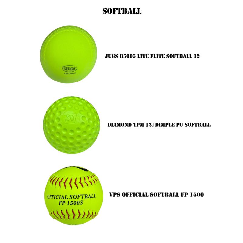 SOFTBALL JUGS B5005/DIAMOND TPM 12/VPS Official Size – 12″ Bola ...