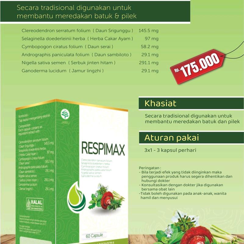 RESPIMAX secara tradisional digunakan untuk membantu meredakan - Shop | Tokopedia