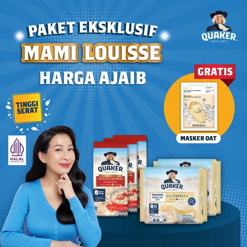 [Free Masker Oat] Quaker Instant Oatmeal 200gr (3pck) + 3in1 - Shop ...