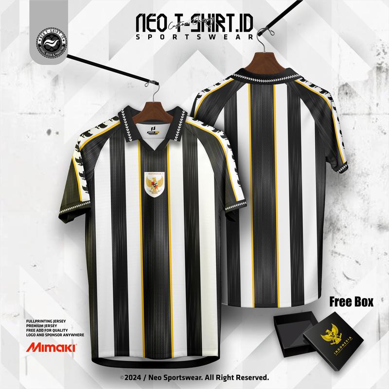Jersey Vintage Timnas Indonesia 2025 V5 Tema Retro - Logo Timnas - Shop ...