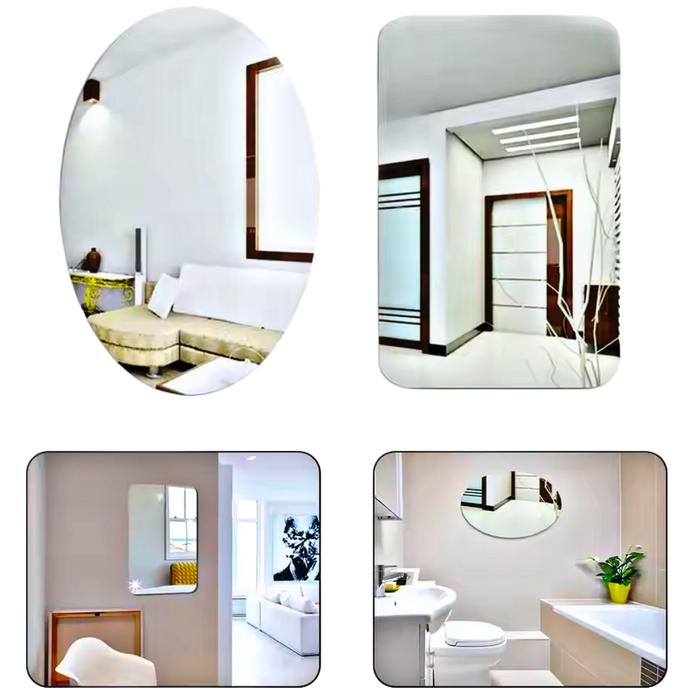Jual Stiker Cermin Kaca Tempel Dinding 10x15 13x20 20x30 27x42cm ...