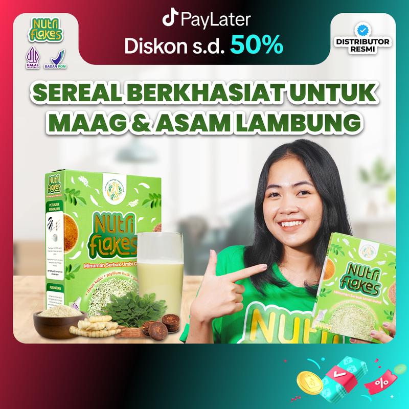 Nutriflakes Official Original Sereal Umbi Garut Bantu Redakan Masalah ...