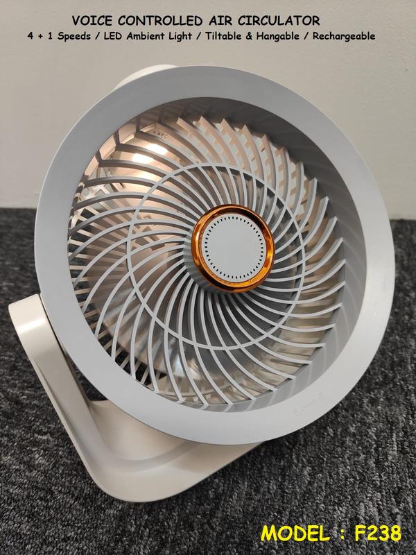 Voice and Bluetooth Controlled 5" Air Circulator Fan Model F238 ...