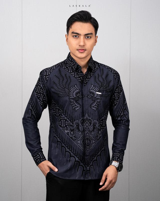 Laskala Batik Premium Windu Kemeja Batik Pria Slimfit Lengan Panjang ...