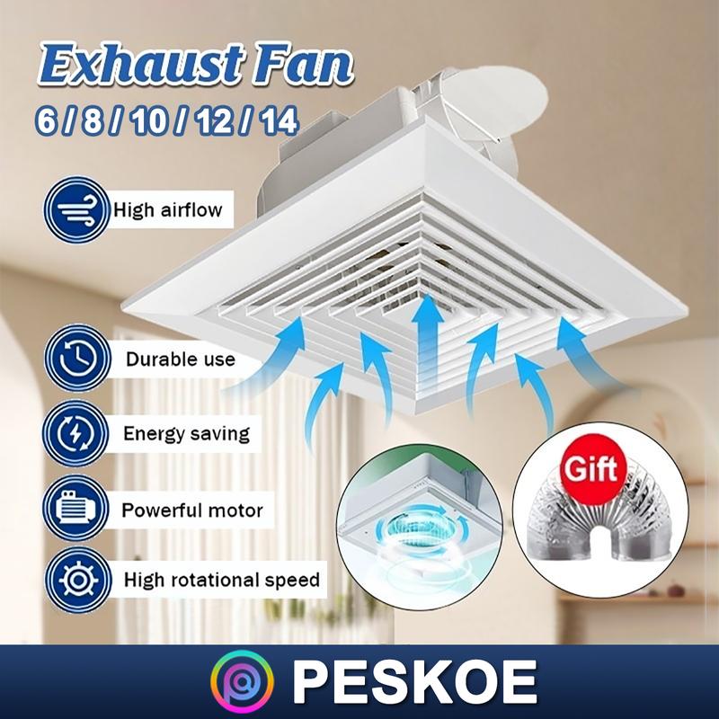 Exhaust Fans 6" 8" 10" 12"14 inch Ceiling Type Exhaust fan bedroom ...