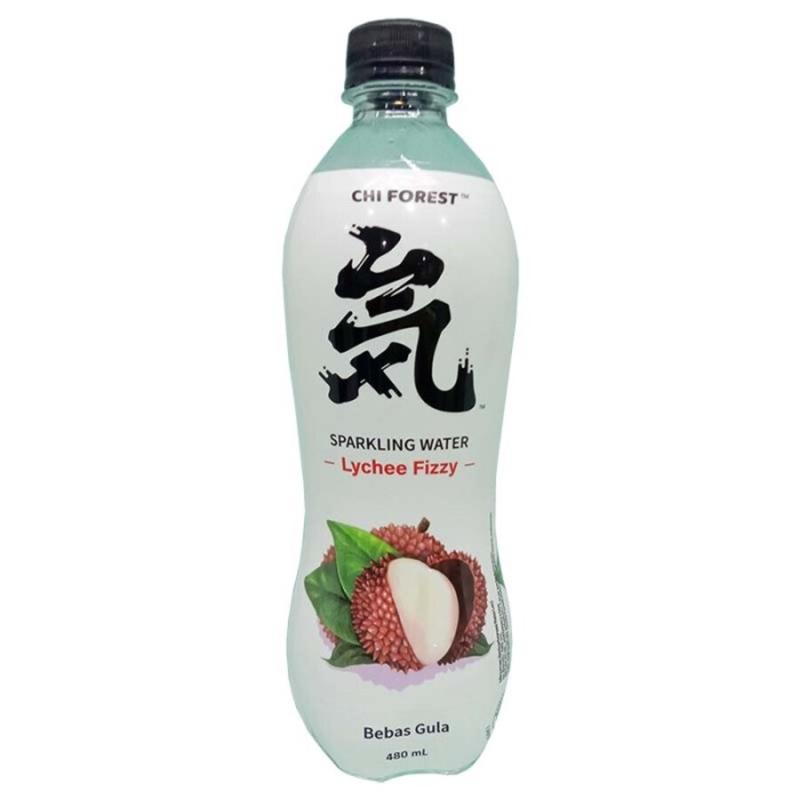 Chi Forest Sparkling Water Lychee Minuman Soda Bebas Gula Rasa Leci ...
