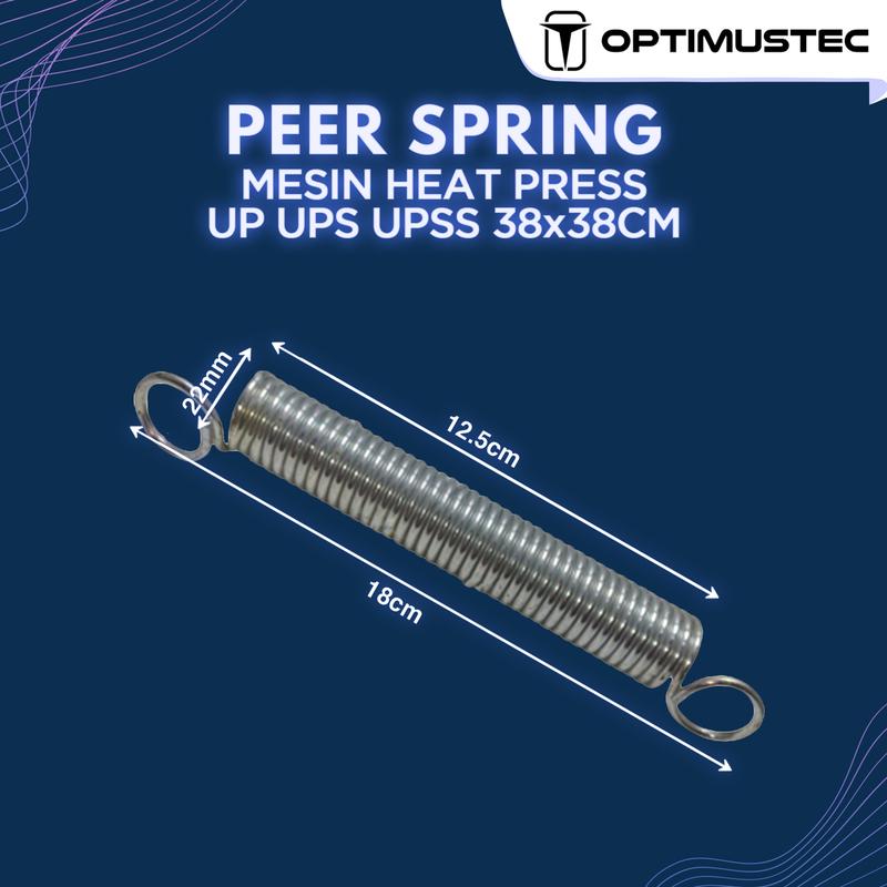 OPTIMUSTEC PER SPRING ORI Mesin Sablon Press Kaos 38x38 / 40x60 ...