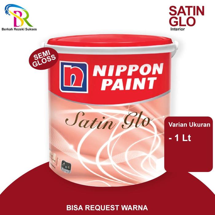 Jual CAT TEMBOK NIPPON PAINT SATIN GLO 1 LITER (8) & NIPPON INTERIOR ...