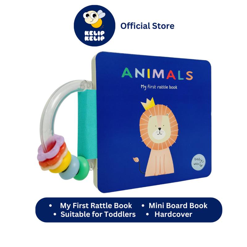 My First Rattle Animals Board Book For Toddlers To Identify Animals ...