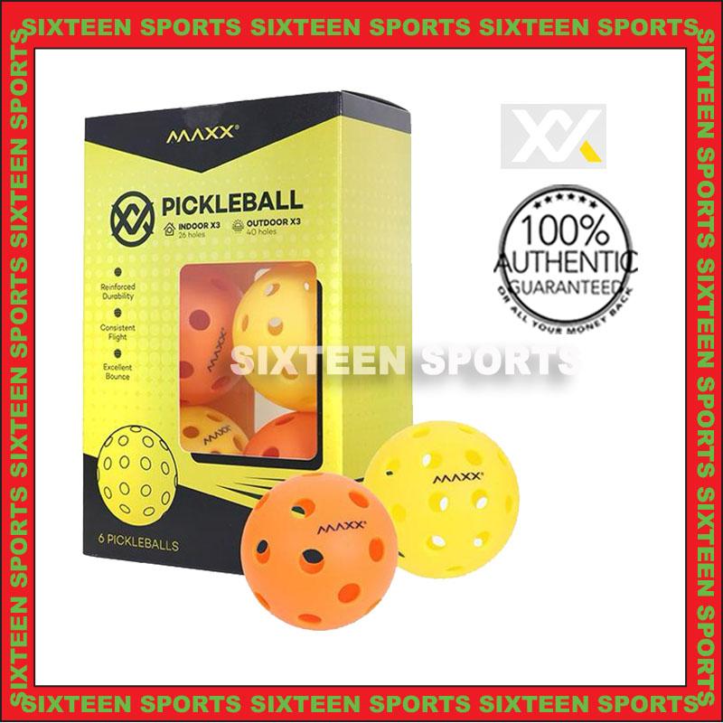 Maxx Pickleball Balls 6 In 1 - TikTok Shop Malaysia