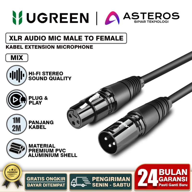 UGREEN Kabel Aux Audio Microphone XLR Male To Female Microphone - Shop ...