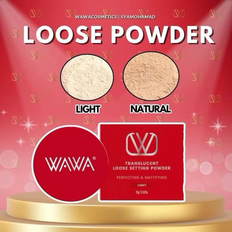 WAWA LOSE POWDER TEANSCLUCENT LOOSE SETTING POWDER -mekap powder ...