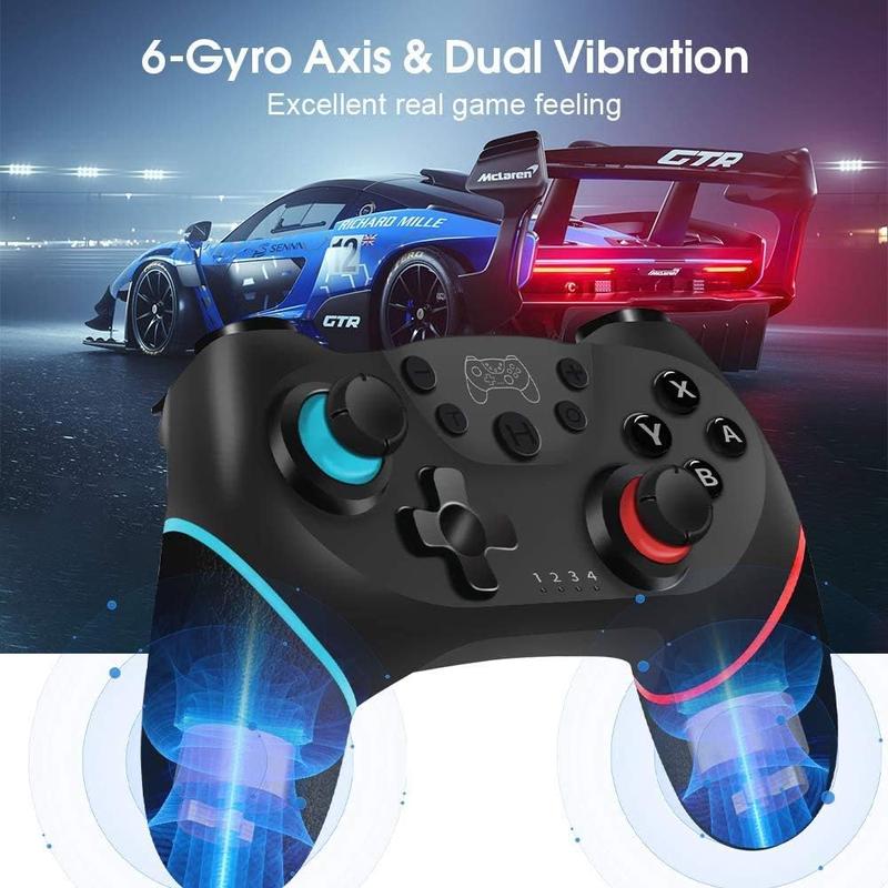 คอนโทรลเลอร์ไร้สาย Switch Pro Gamepad จอยสติ๊กระยะไกล Joypad - TikTok ...