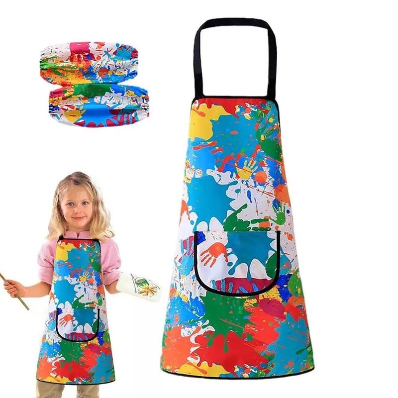 Apron Lukisan Kanak-kanak Poliester, Hadiah Mudah Bersih, Kostum ...