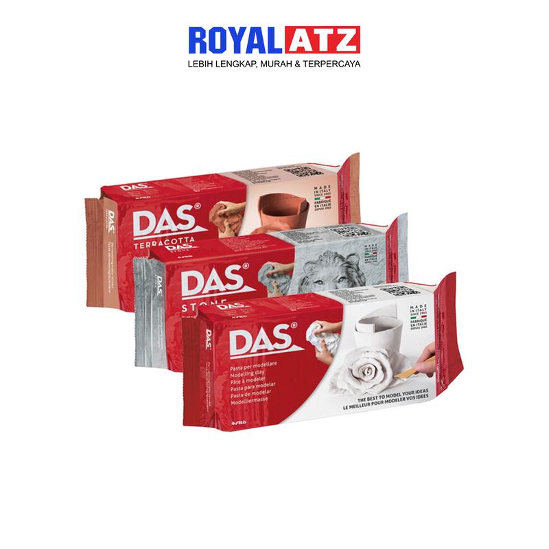 Das Clay 1 Kg Warna Putih / Coklat / Abu-abu Kerajinan Tanah Liat (Air ...