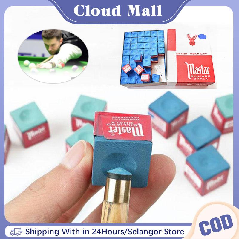 144 Cubes/Box Billiard Chalk Blue Pool Cue Chalk - TikTok Shop Malaysia